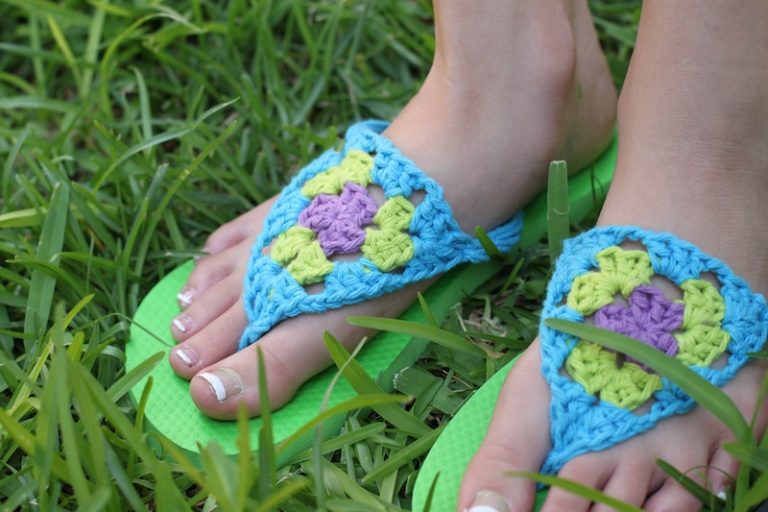 granny-triangle-flip-flops » Dollar Store Crafts