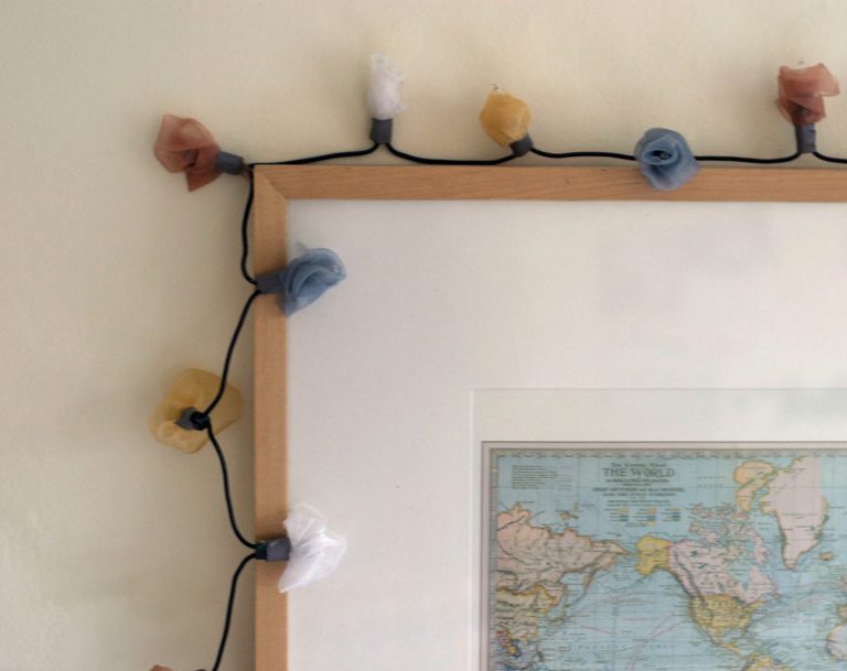Make a String of Rosebud Lights » Dollar Store Crafts