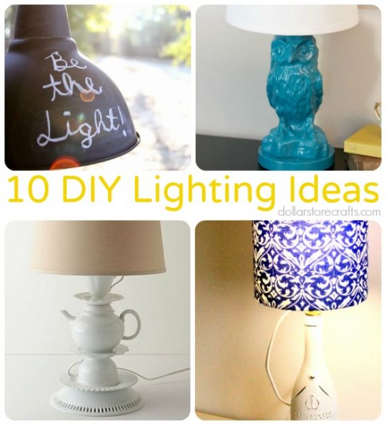 10 DIY Lighting Ideas to Brighten Up Any Room » Dollar Store Crafts