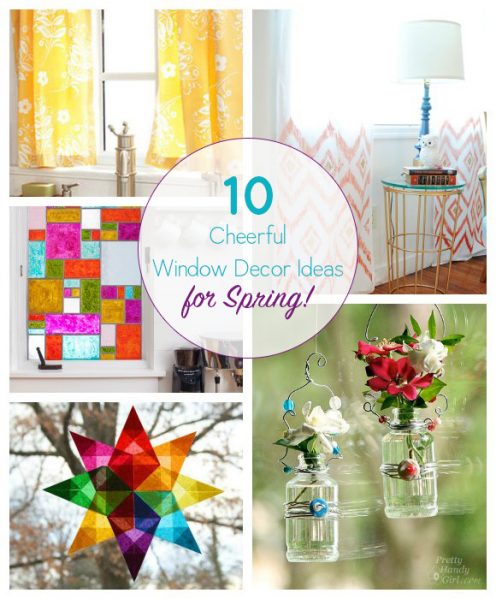 10 DIY Window Dressings to Bring in the Spring » Dollar Store Crafts