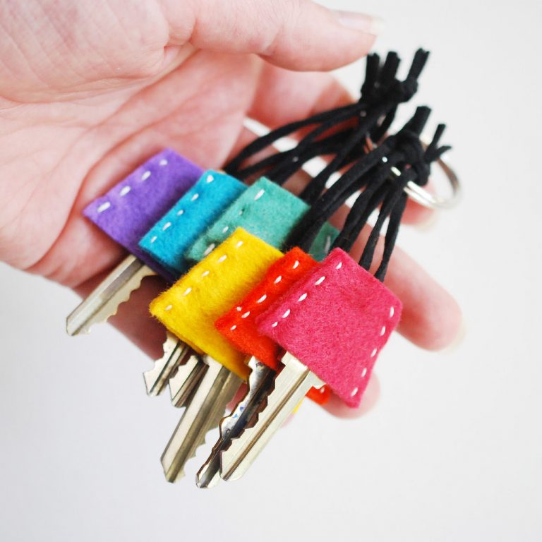 Make Felt Key Covers » Dollar Store Crafts